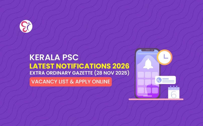 Kerala PSC Latest Notifications 2026 - Extra Ordinary Gazette (28 Nov ...